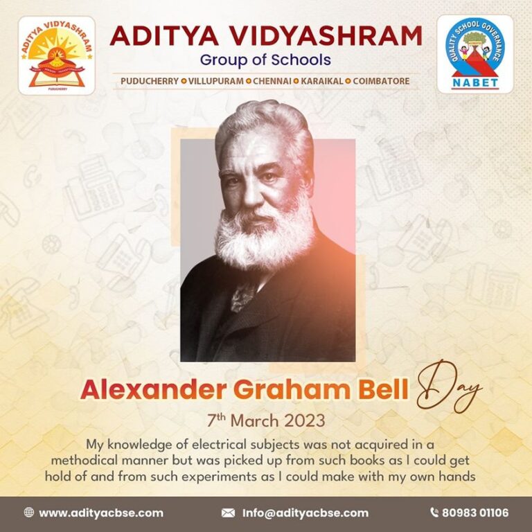 Alexander Graham Bell Day - ADITYA VIDYASHRAM RESIDENTIAL SCHOOL